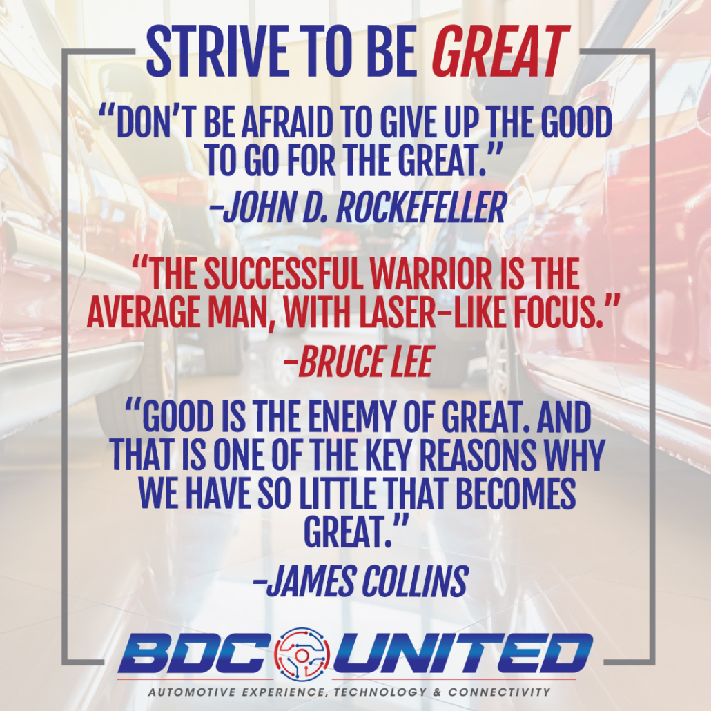 Strive to be GREAT - BDC United